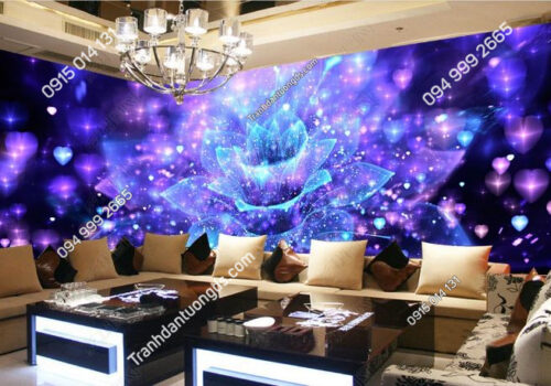 99+ Tranh dán tường quán bar karaoke rực rỡ độc đáo 3D 5D 8D